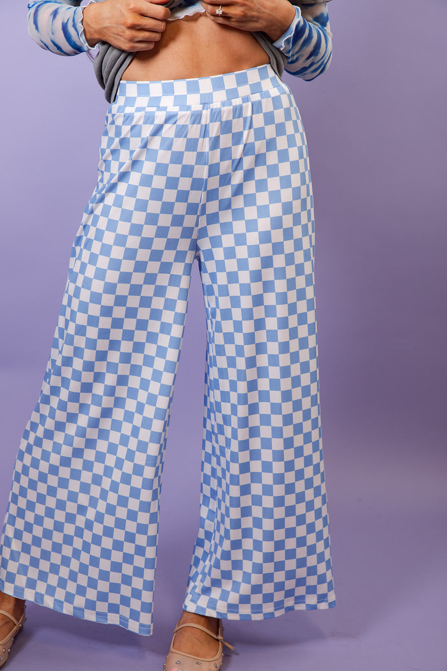 My Reputation Checkered Pants - Blue [S-3X] – WKND Chasers