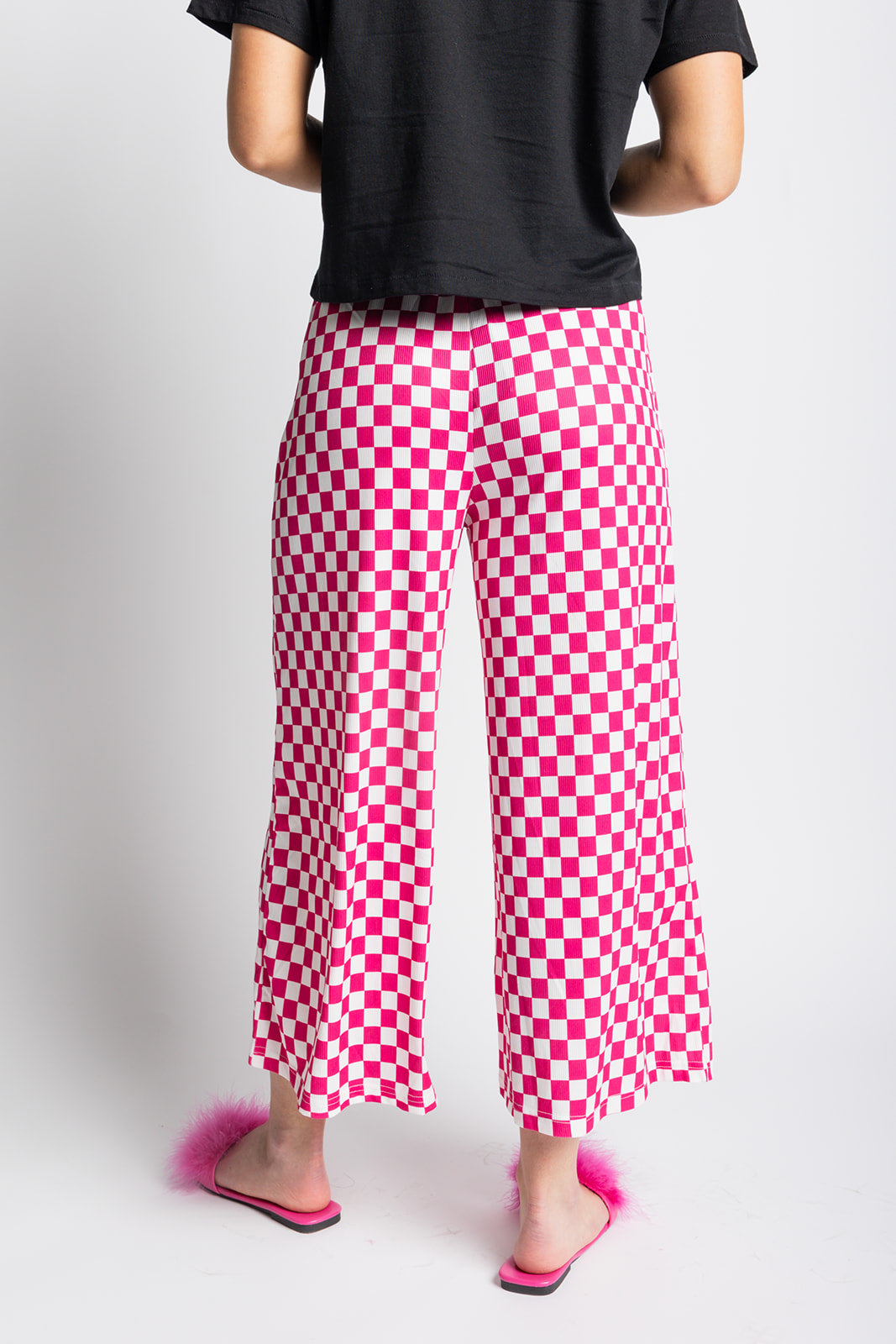 My Reputation Checkered Pants - Pink [S-3X] – WKND Chasers